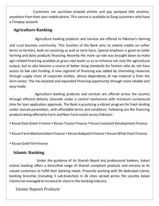 Askari Bank management project | DOCX