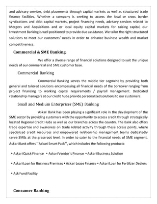 Askari Bank management project | DOCX