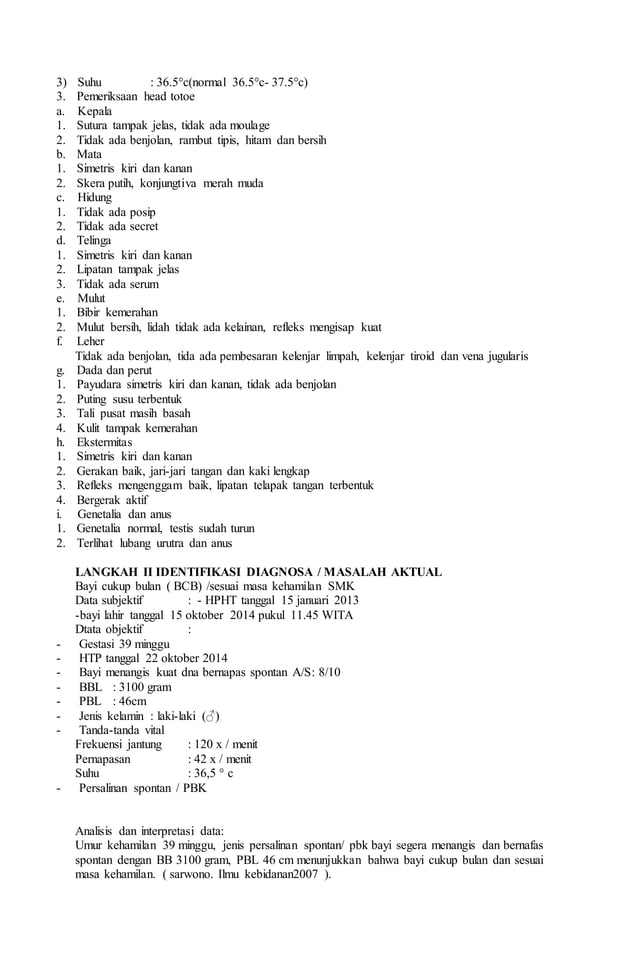 Askeb bayi fisiologis 7 langkah | PDF