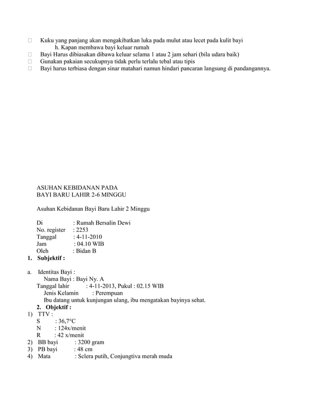 Askeb bbl 2 6 minggu | DOCX