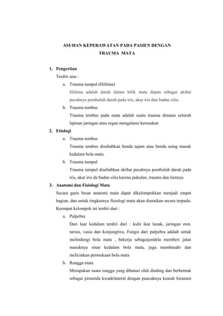 Askep truma-mata | DOC