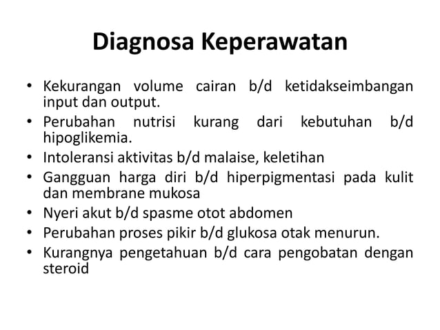 Asuhan Keperawatan Pada Klien Dengan Addison | PPTX