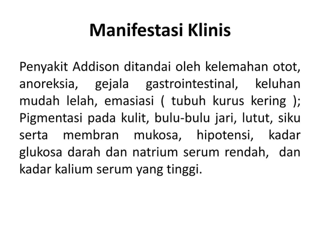 Asuhan Keperawatan Pada Klien Dengan Addison | PPTX