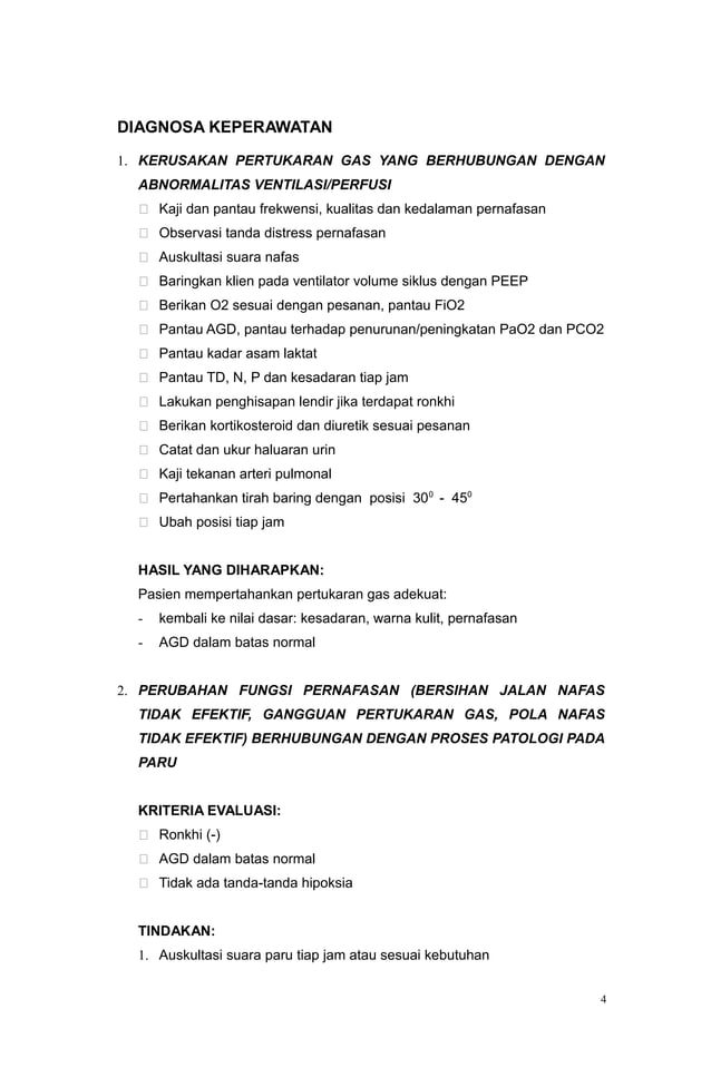 Askep adult respiratory distress syndrom (ards) | PDF