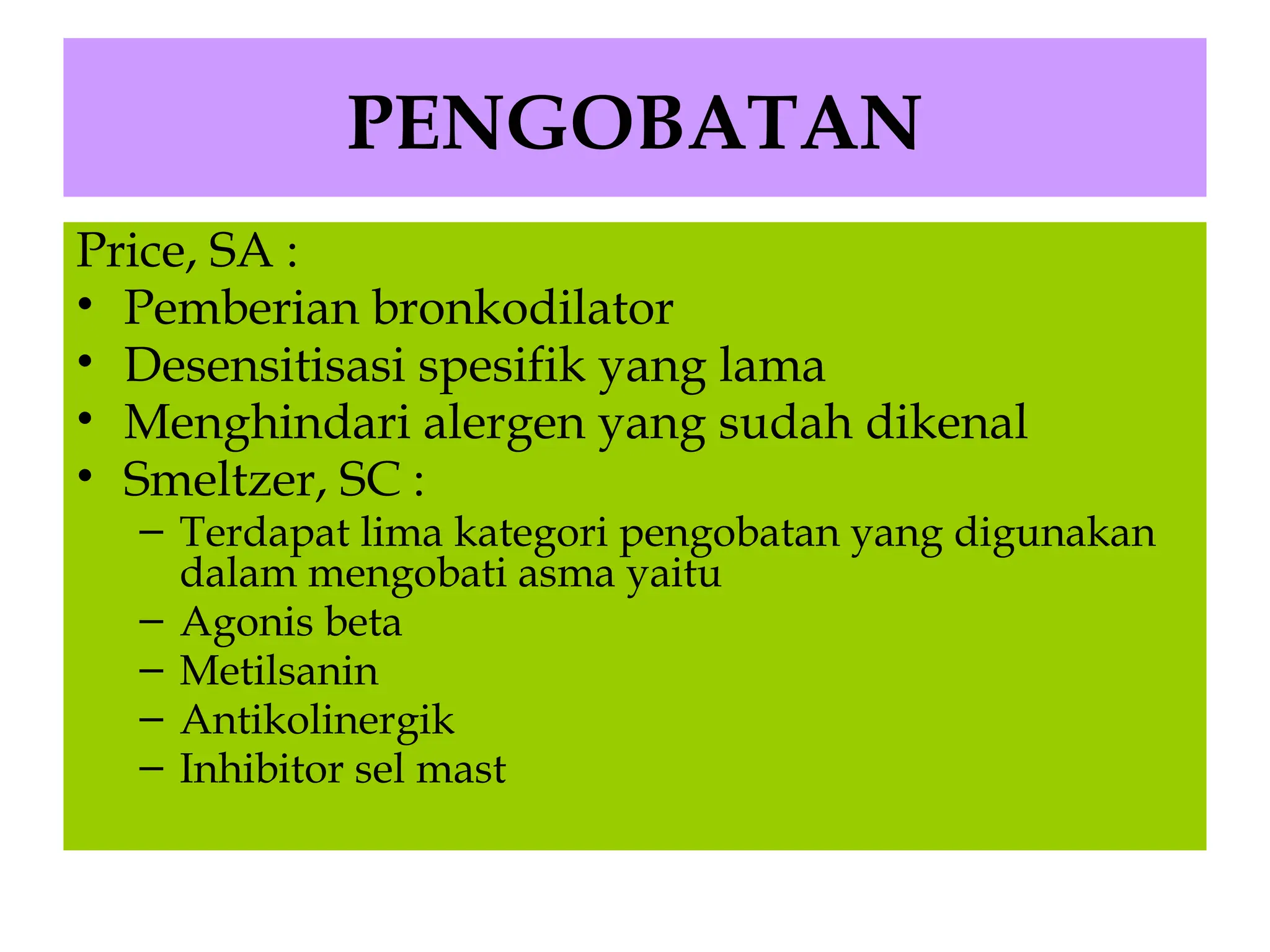Asuhan keperawatan pada Anak dengan Asma Bronchial | PPTX