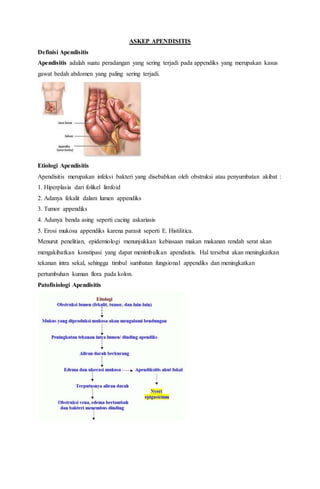 Askep apendisitis | PDF