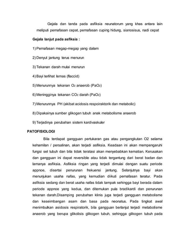 Askep asfi ksia neonatorum | PDF