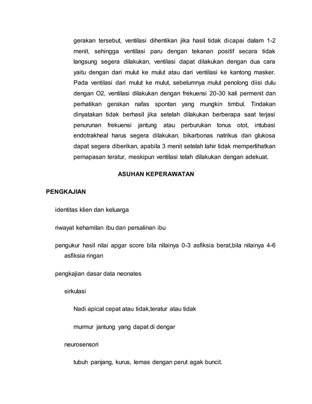 Askep asfi ksia neonatorum | PDF