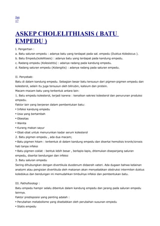 Askep batu empedu | ODT