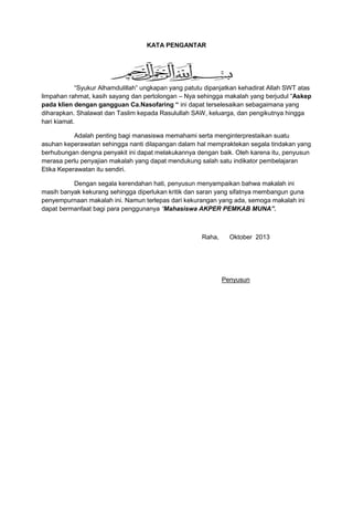 Askep ca.nasoparing Akper pemkab muna | PDF