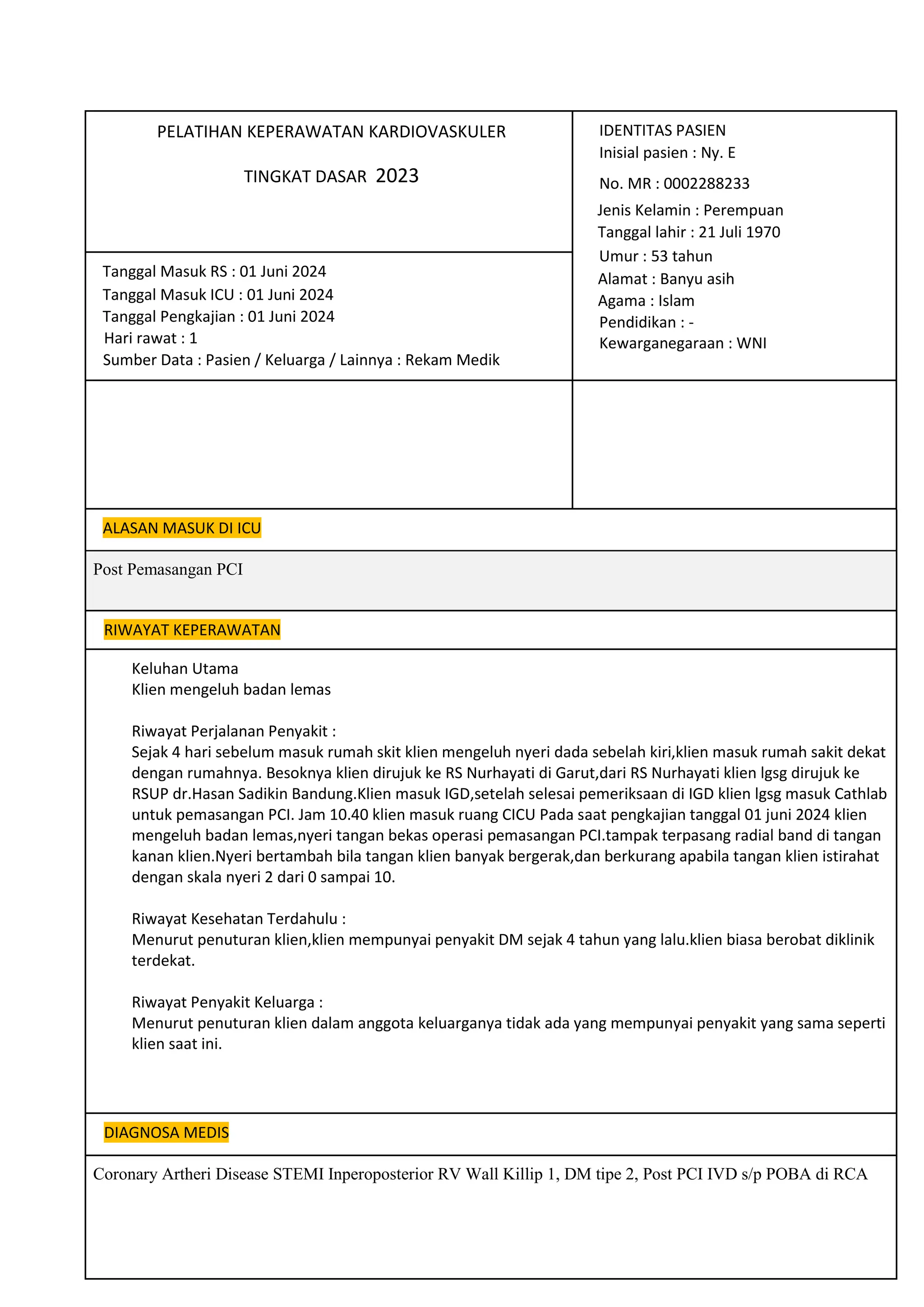 ASKEP pada pasien dengan diagnosa CAD CICU.docx