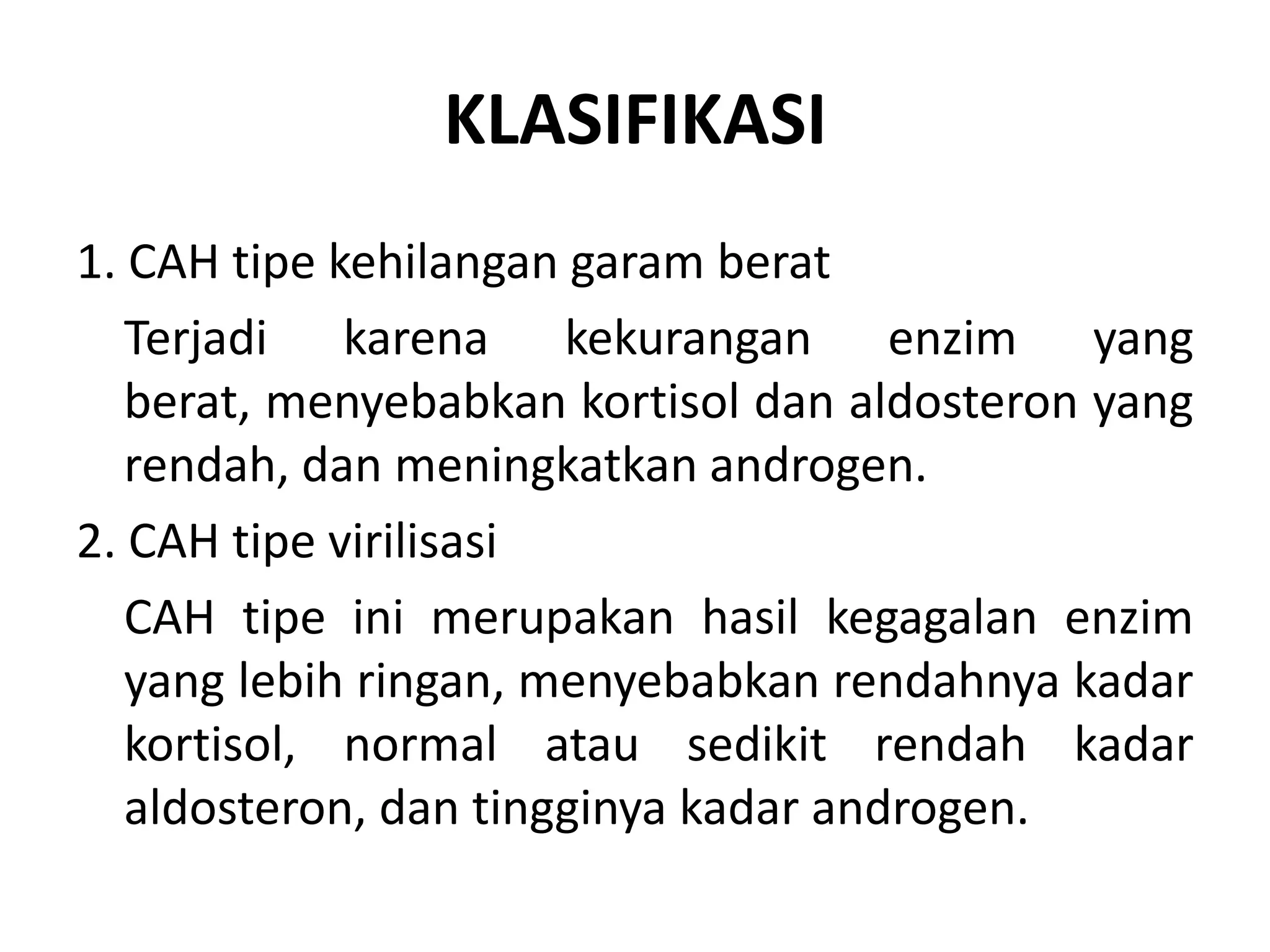 Askep congenital adrenal hyperplasia | PPTX