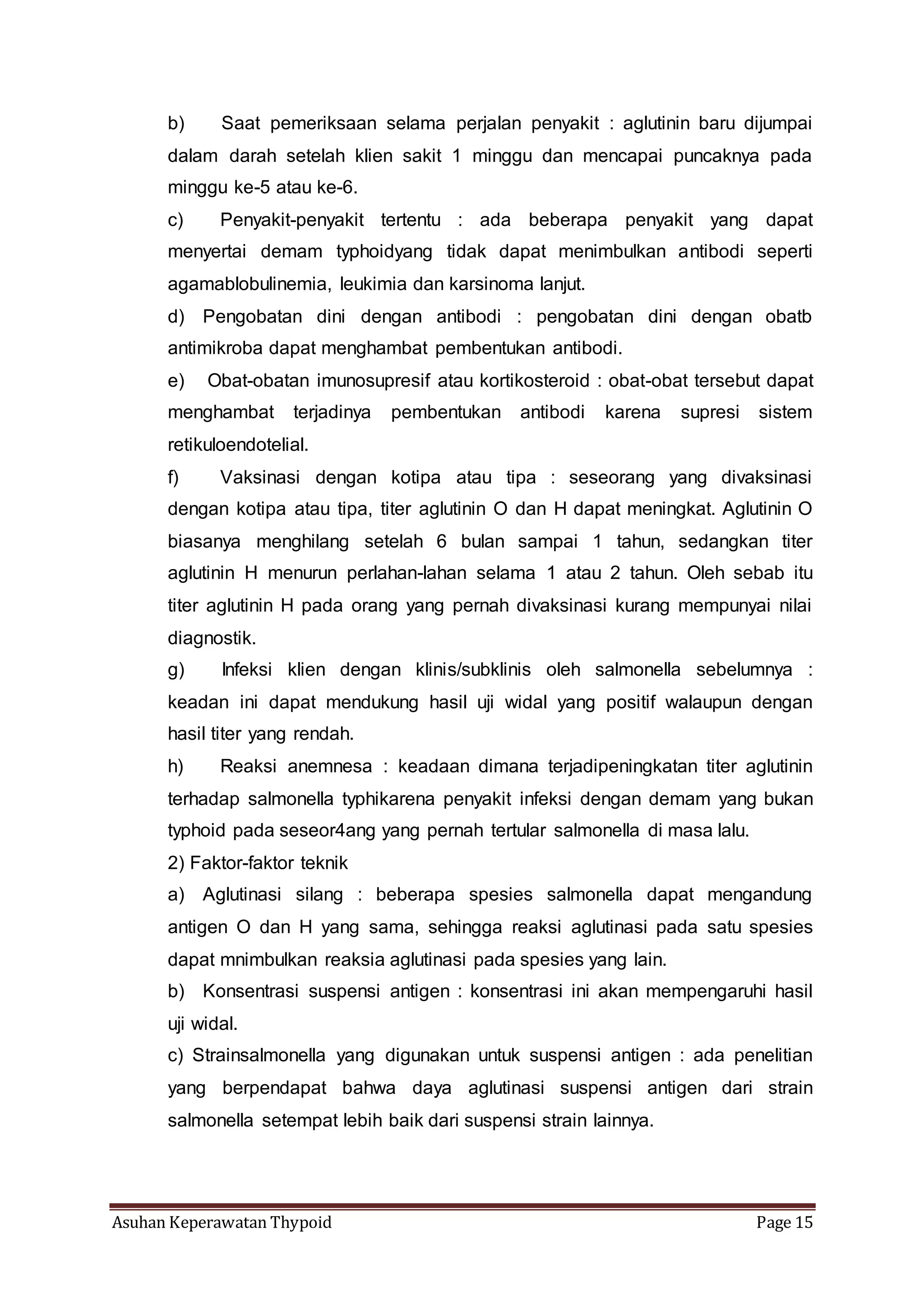 Askep Demam Thypoid | DOCX