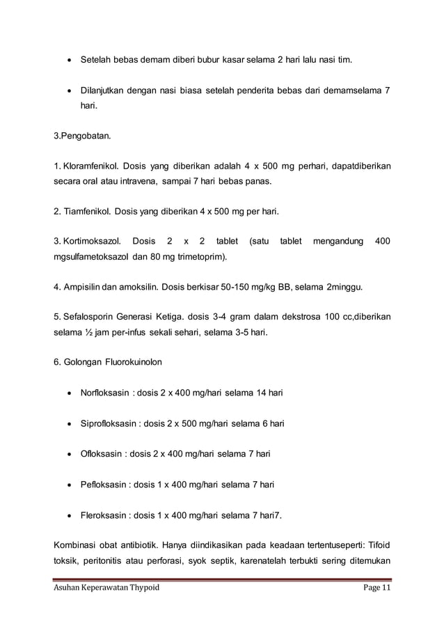 Askep Demam Thypoid | DOCX
