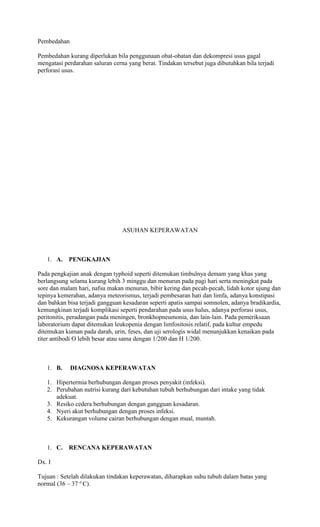 Askep demam typoid | DOCX