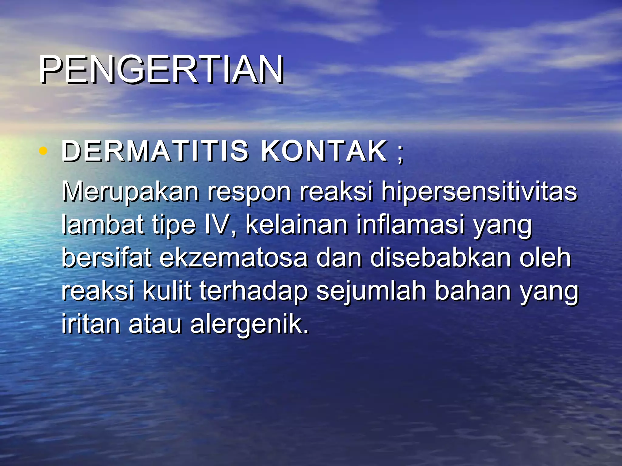 Askep dermatitis atau eksema | PPT
