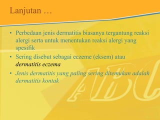 Askep dermatitis | PPTX