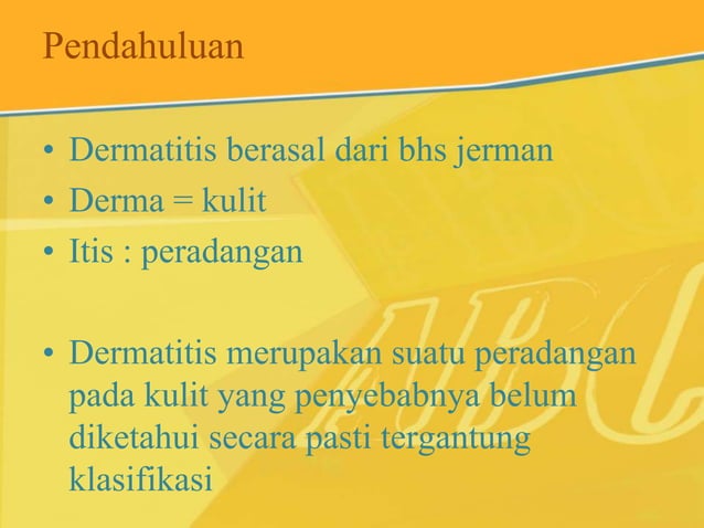 Askep dermatitis | PPTX