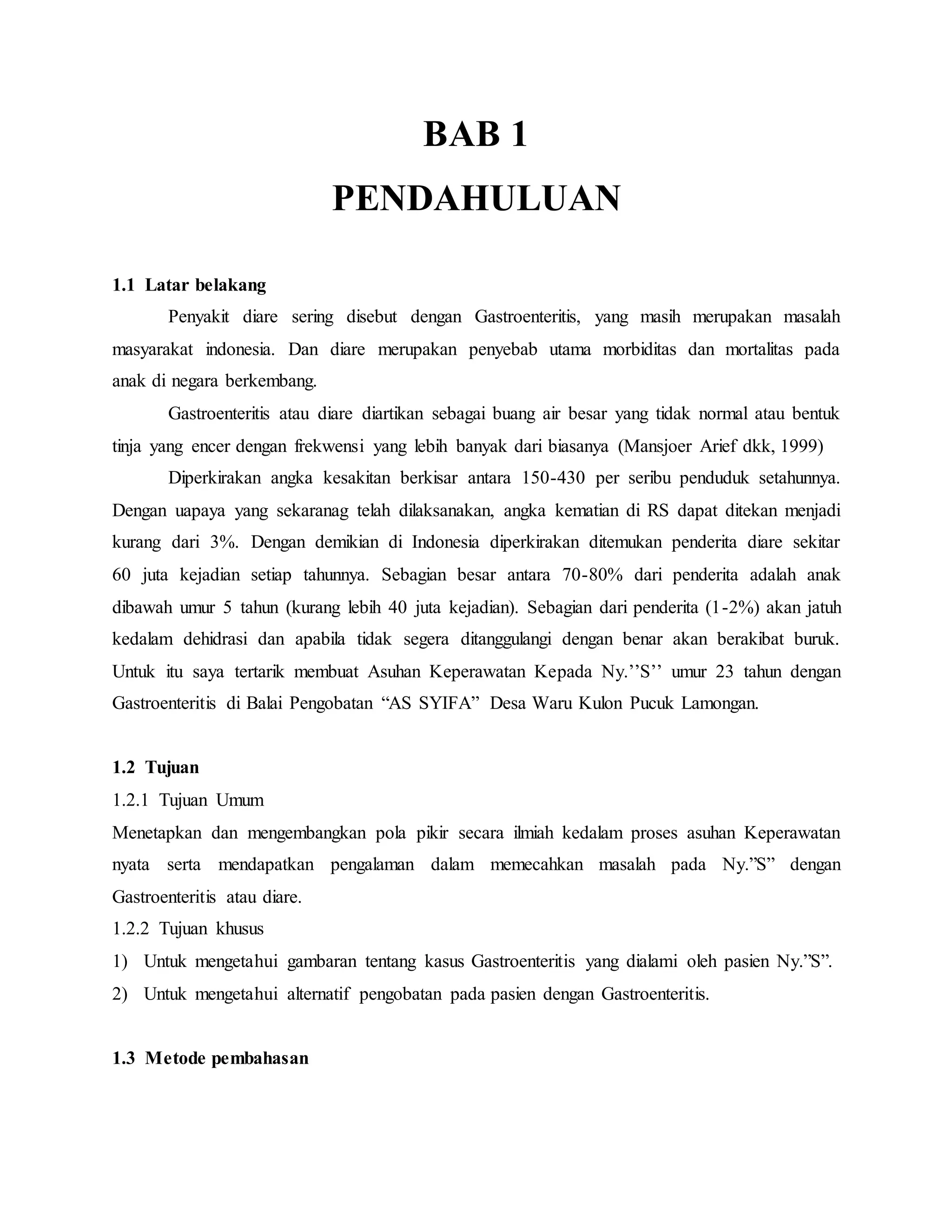 Askep diare | DOCX