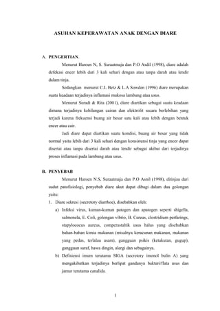 Askep diare anak | DOC