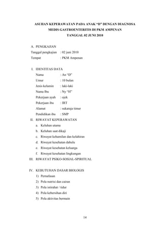 Askep diare anak | DOC