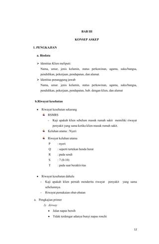 Askep dislokasi AKPER PEMKAB MUNA | DOCX