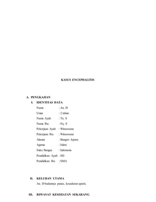 Askep enchapalitis | DOC