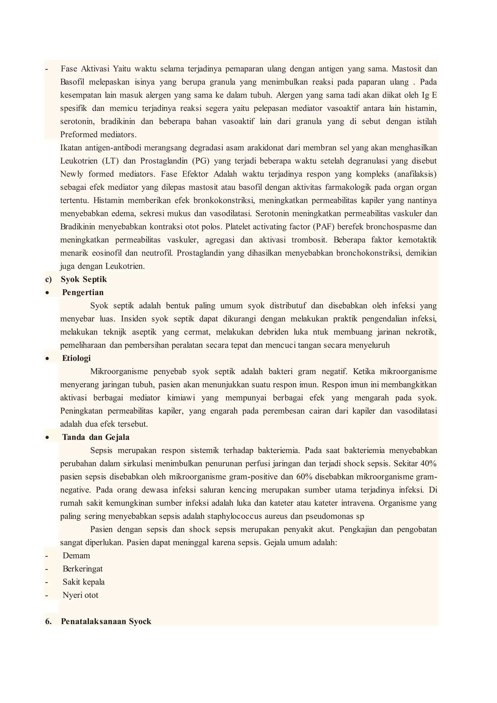Askep gadar dengan kondisi syok | DOCX