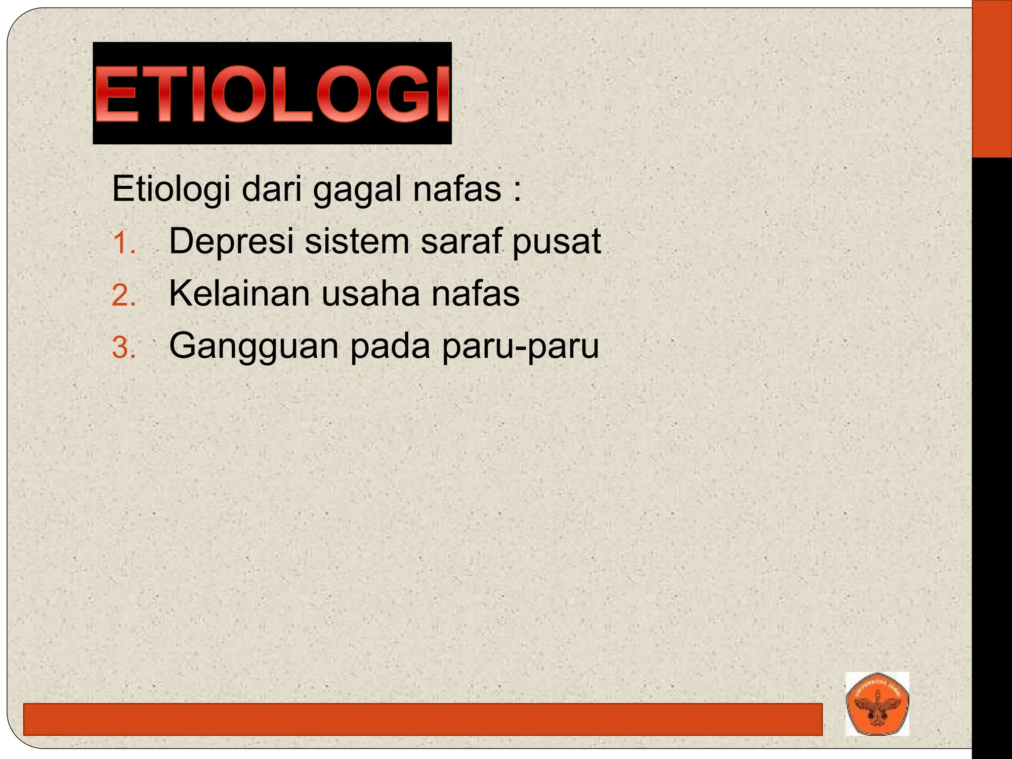 Asuhan tata laksana gagal nafas di rumah sakit | PPT