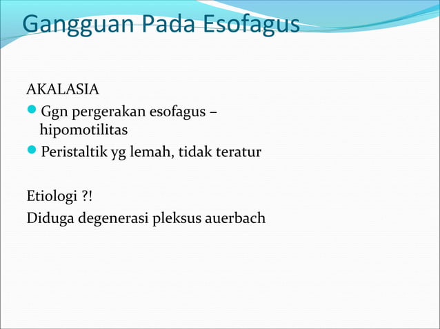 Askep ggn esofagus | PPT