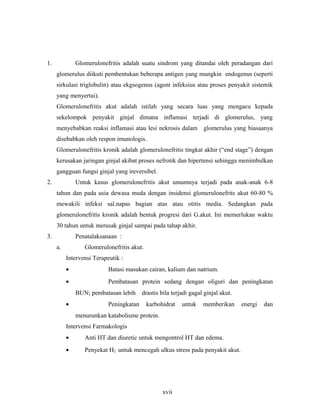 Askep glomerulonefritis AKPER PEMDA MUNA | PDF