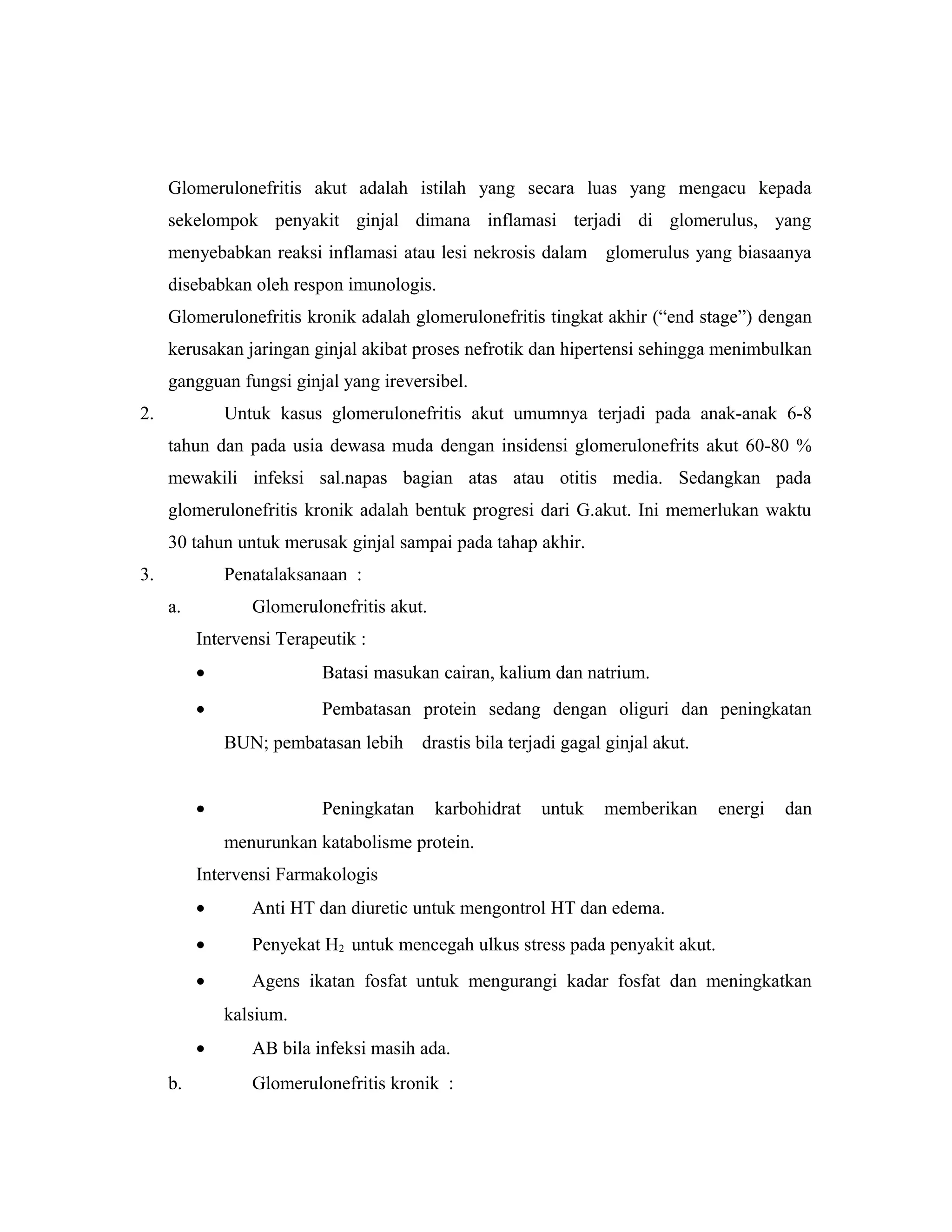 Askep glomerulonefritis akut | DOC