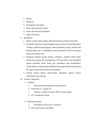 Askep glomerulonefritis akut | DOC