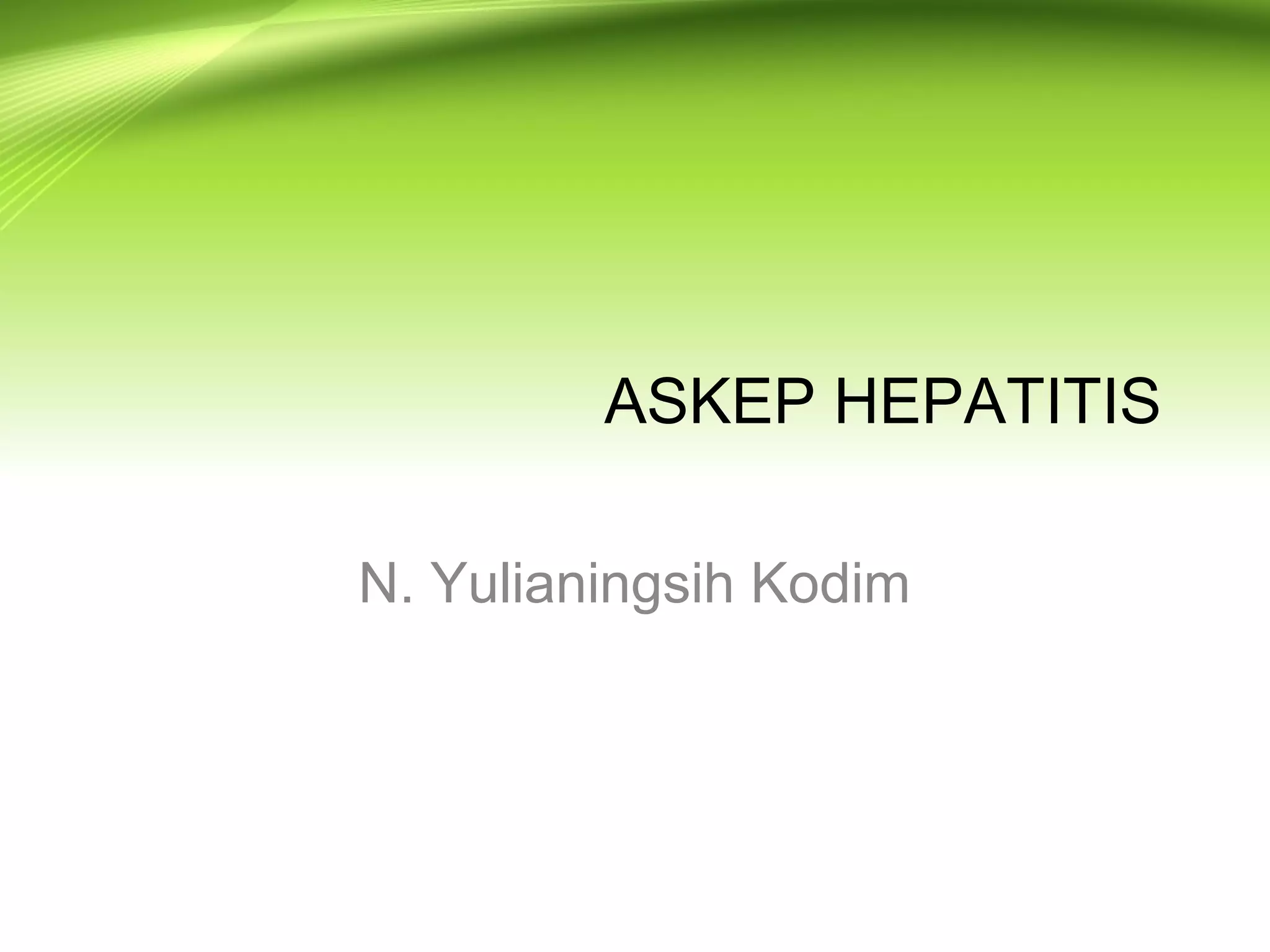 Askep hepatitis akper | PPT