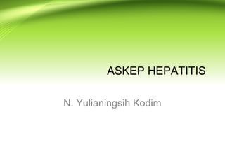 Askep hepatitis akper | PPT