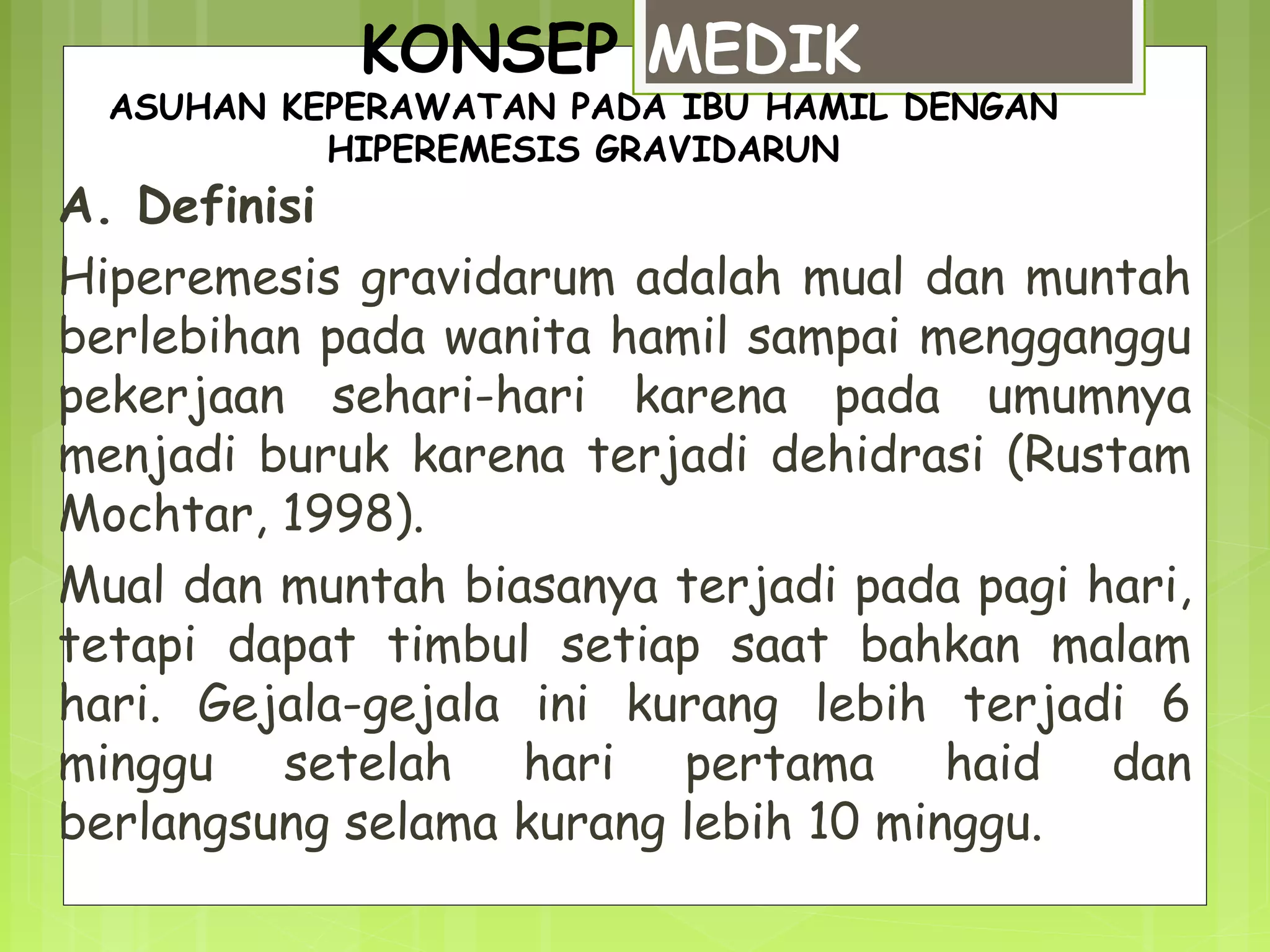 Askep ibu hamil dengan hiperemesis gravidarum | PPT