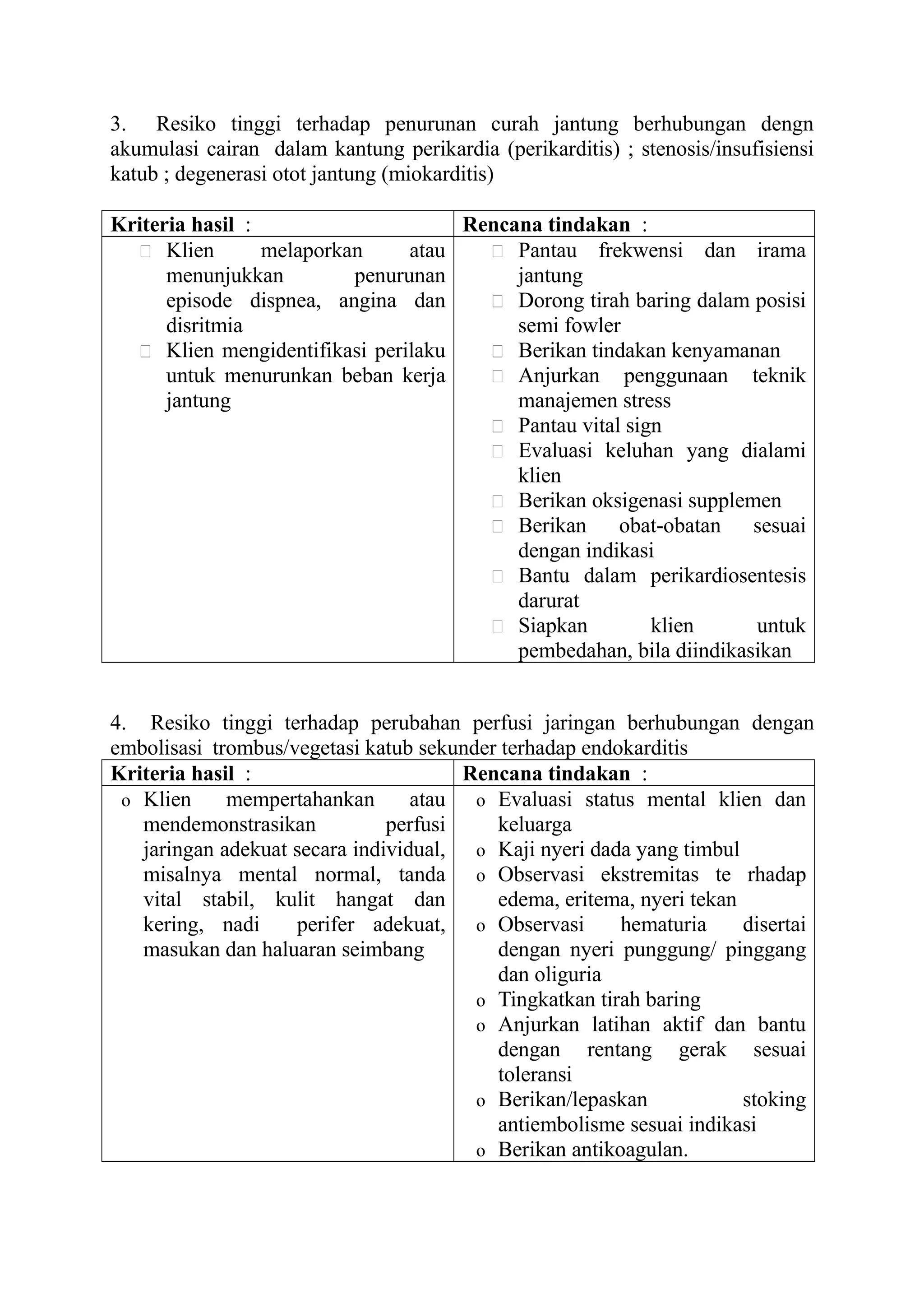 Askep infeksi jantung (perikarditis, endokarditis dan miokarditis ...