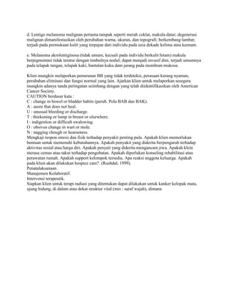 Askep kanker kulit | DOCX