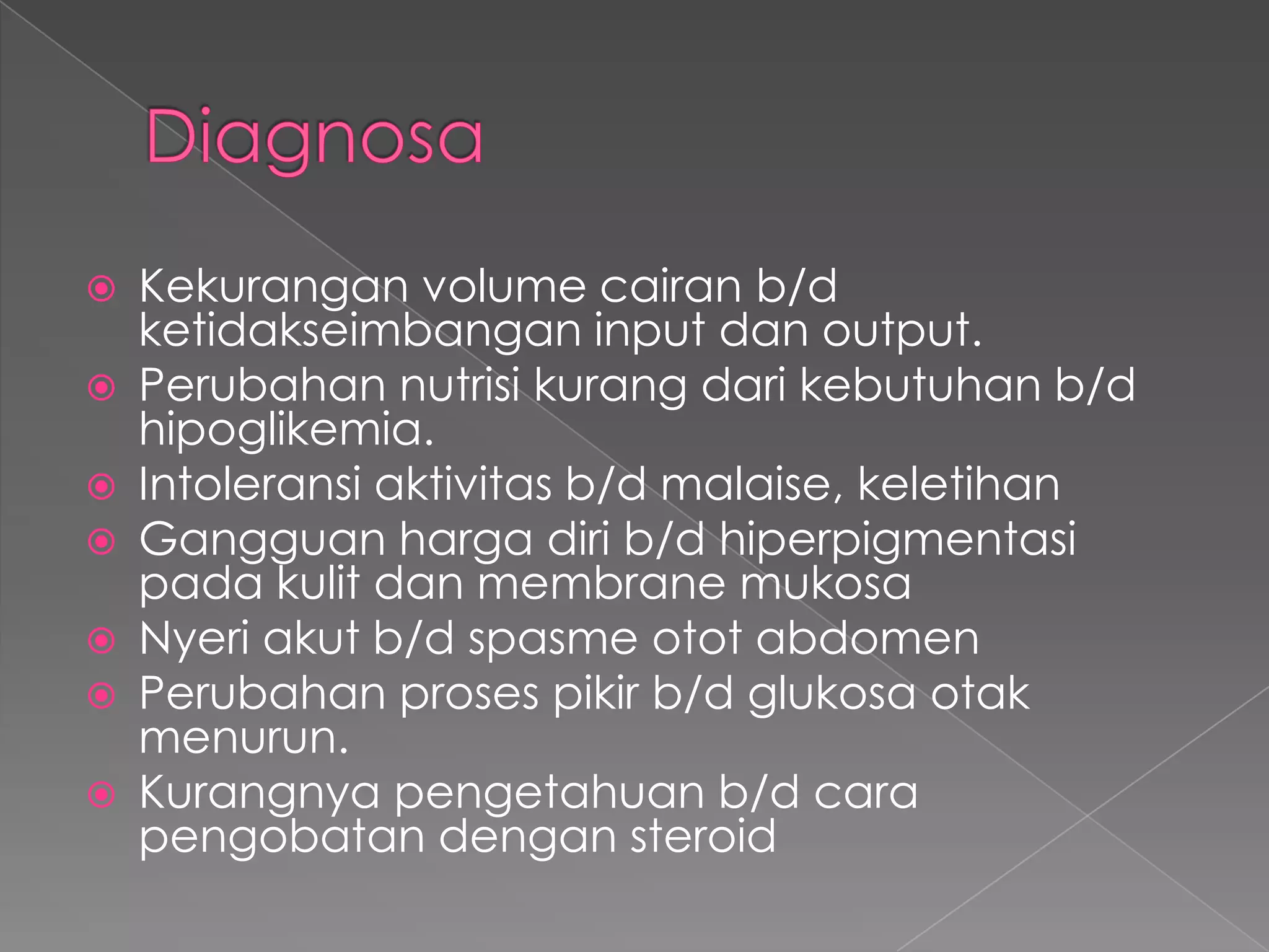 Askep klien dengan addison AKPER SUBANG | PPTX