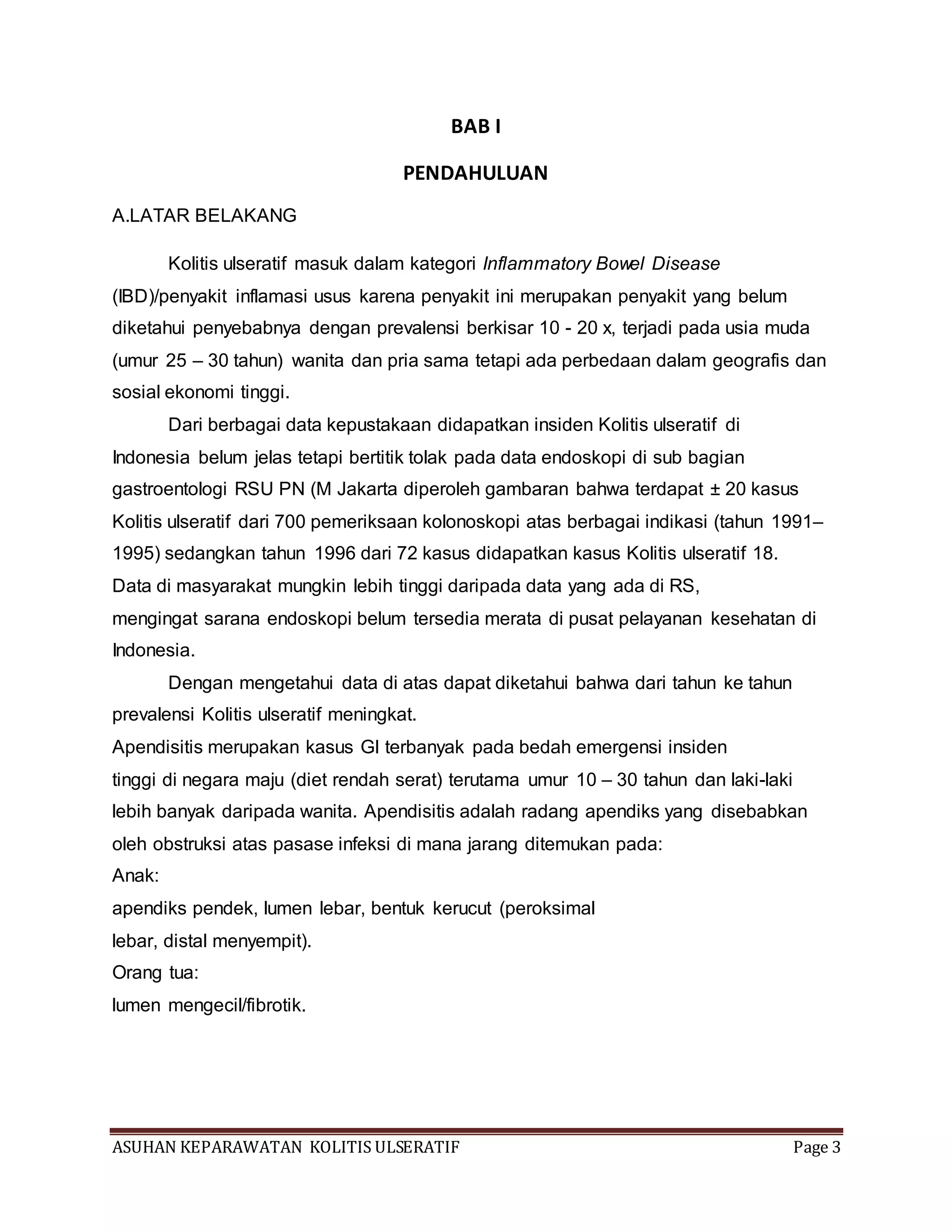 Askep Kolitis Ulseratif | DOCX