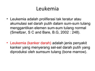 Askep leukemia | PPT