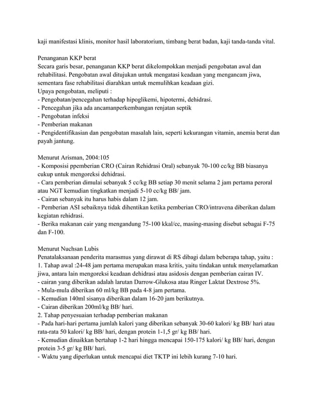 Askep marasmus | PDF