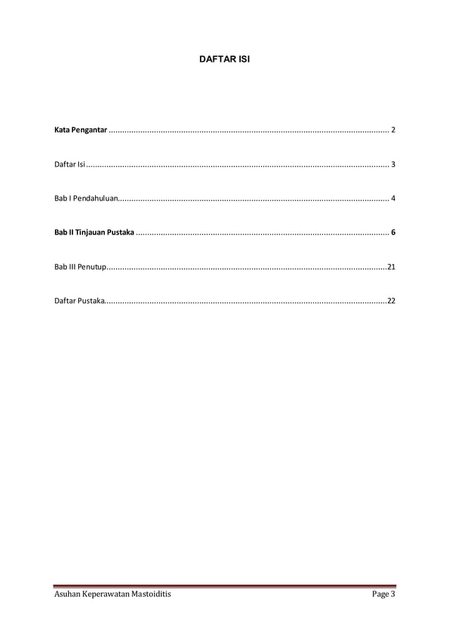 Askep Mastoiditis | DOCX