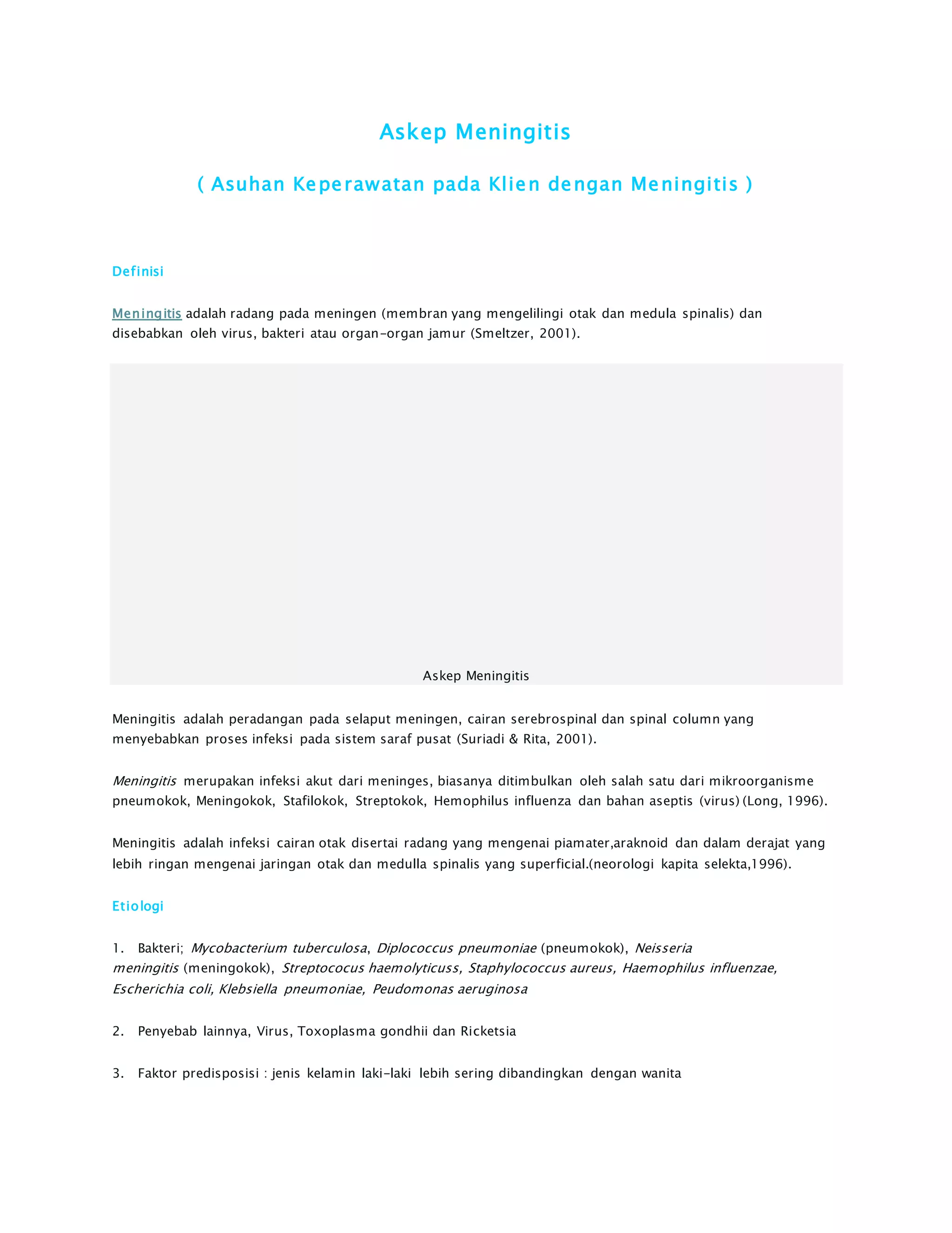 Askep meningitis | DOCX