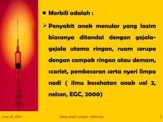 Askep pada anak dengan campak | PPT