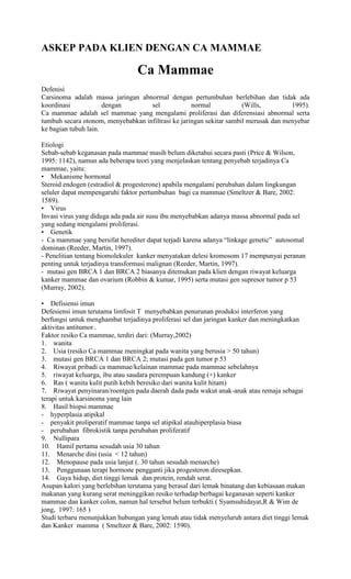 Askep pada klien dengan ca AKPER PEMKAB MUNA | DOCX