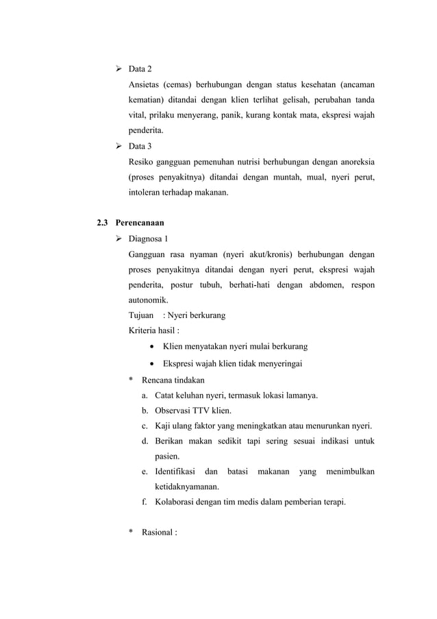 Askep pasien colic abdomen br | DOC