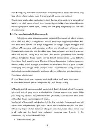 ASUHAN KEBIDANAN PATOLOGIS TOXOPLASMOSIS | DOCX