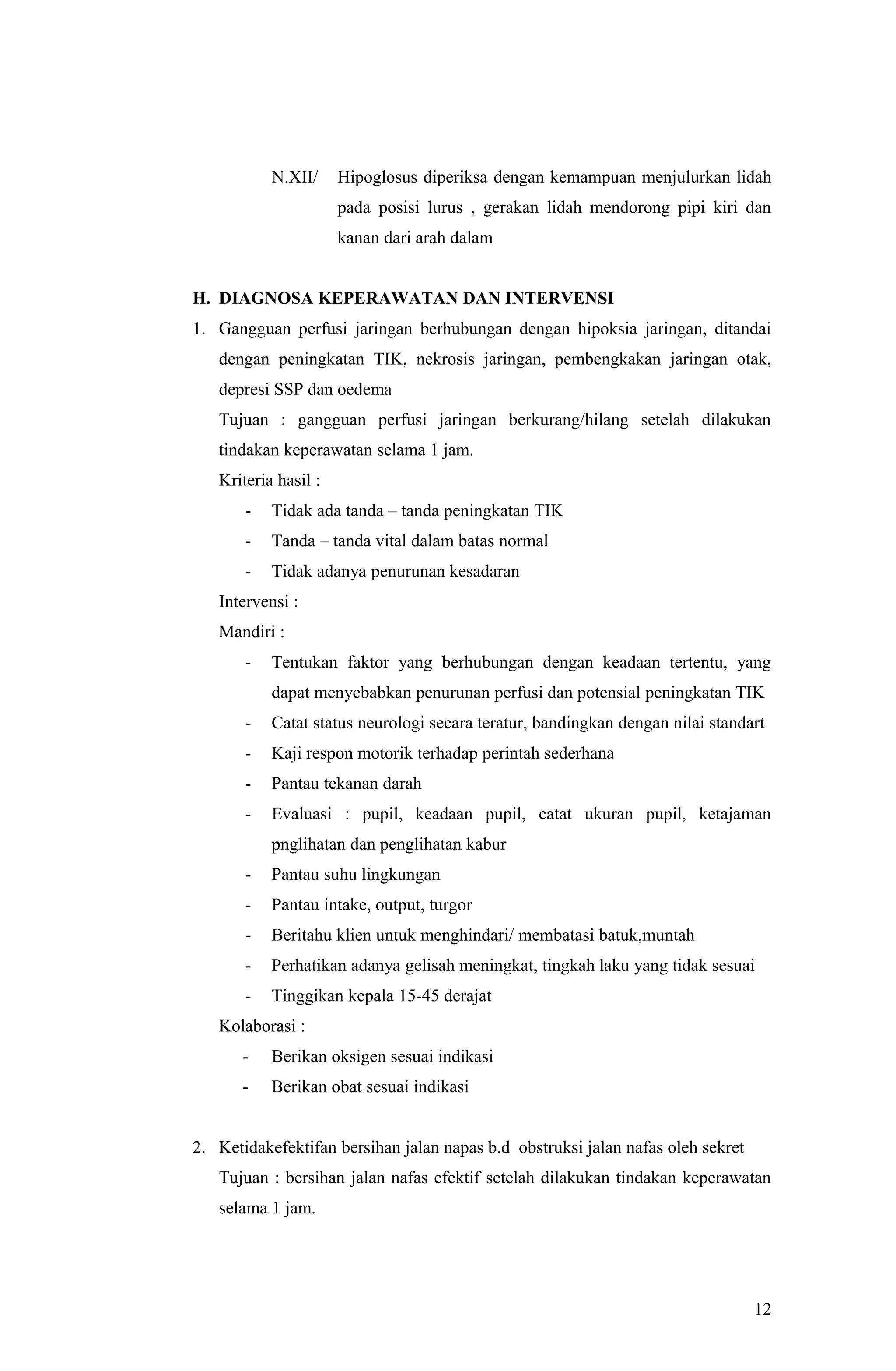 Askep penurunan kesadaran | DOC