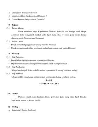 Askep phimosis | PDF